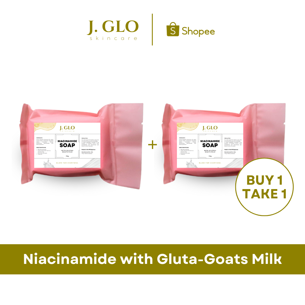 J.Glo Niacinamide Soap with Gluta-Goats Milk 70g Buy 1 + Take 1 ...