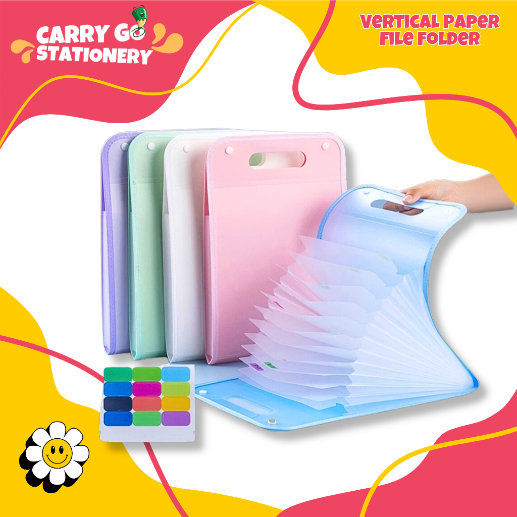 File Folder Organizer Expanding Multi-layer Vertical Handheld 13 Layer ...