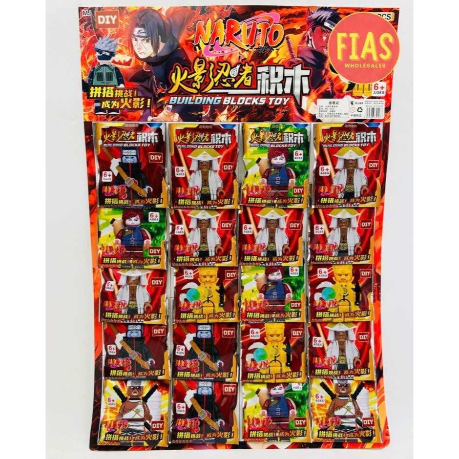 20 pcs Naruto Building Blocks Wholesale Paninda | Shopee Philippines