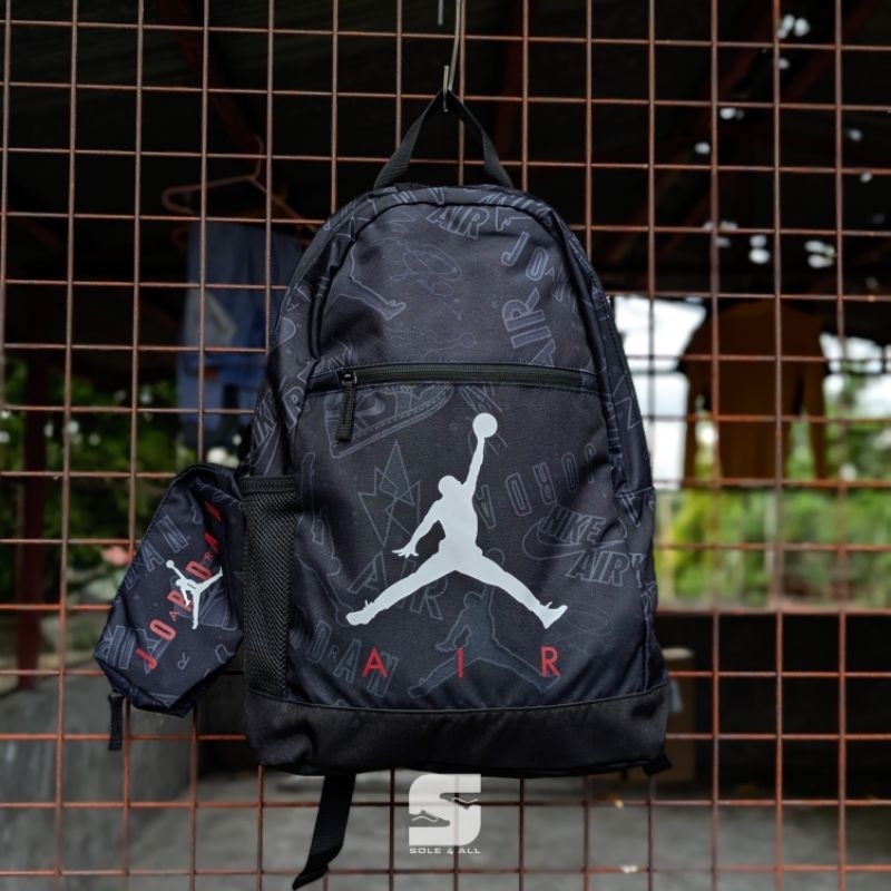Jordan Air School Backpack 17L Black 9B0503-KR5 | Shopee Philippines