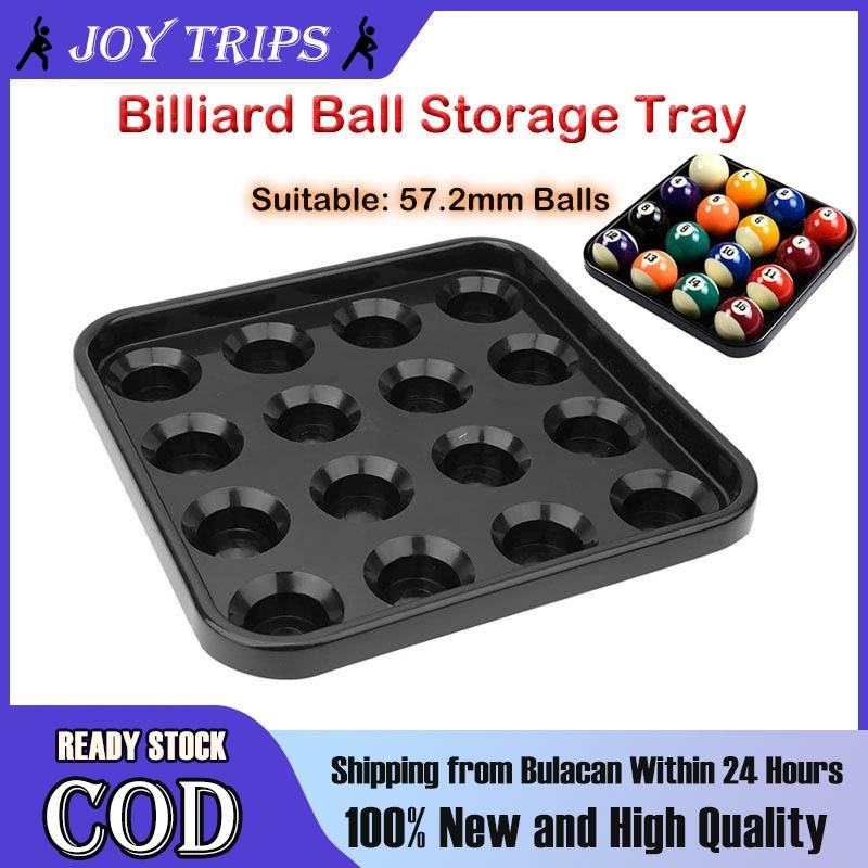 Plastic Billiard Cue Ball Storage Tray 16 Holes Snooker Balls Box for ...