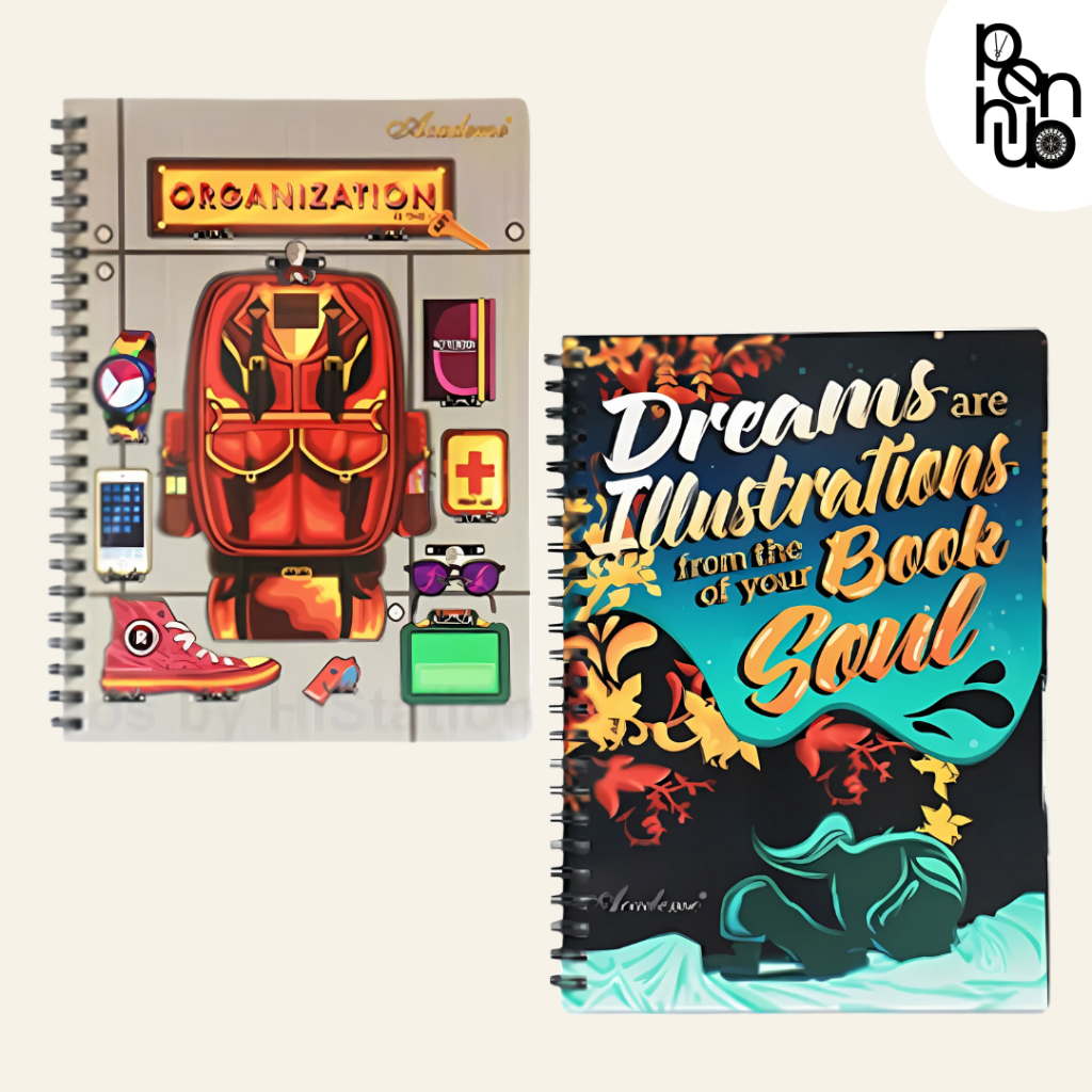 Academe Wizdom Inspire Notebook Double Loop Spiral Notebook 1pc (Random ...