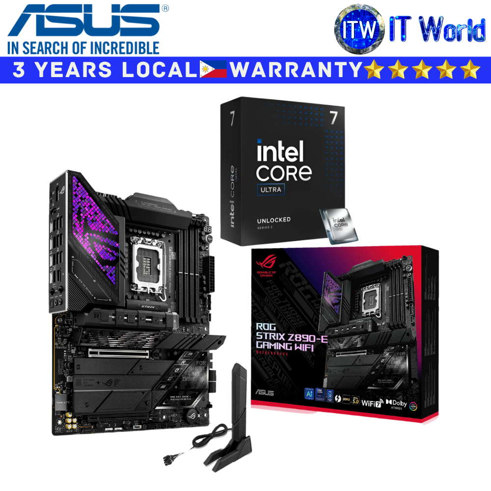 Itw | ASUS Bundle Motherboard Intel Core Ultra 7 265K with ROG Strix Z890-E Gaming Wifi | Shopee ...