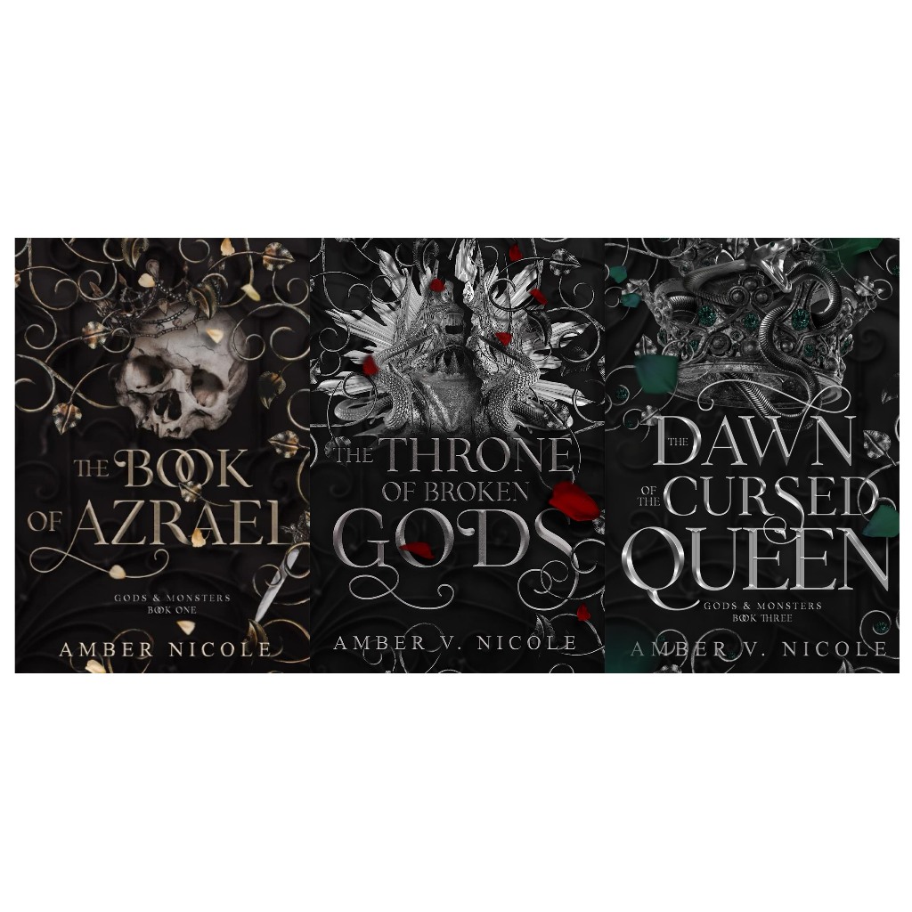 The Book of Azrael, The Throne of Broken Gods, Cursed Queen by Amber V ...
