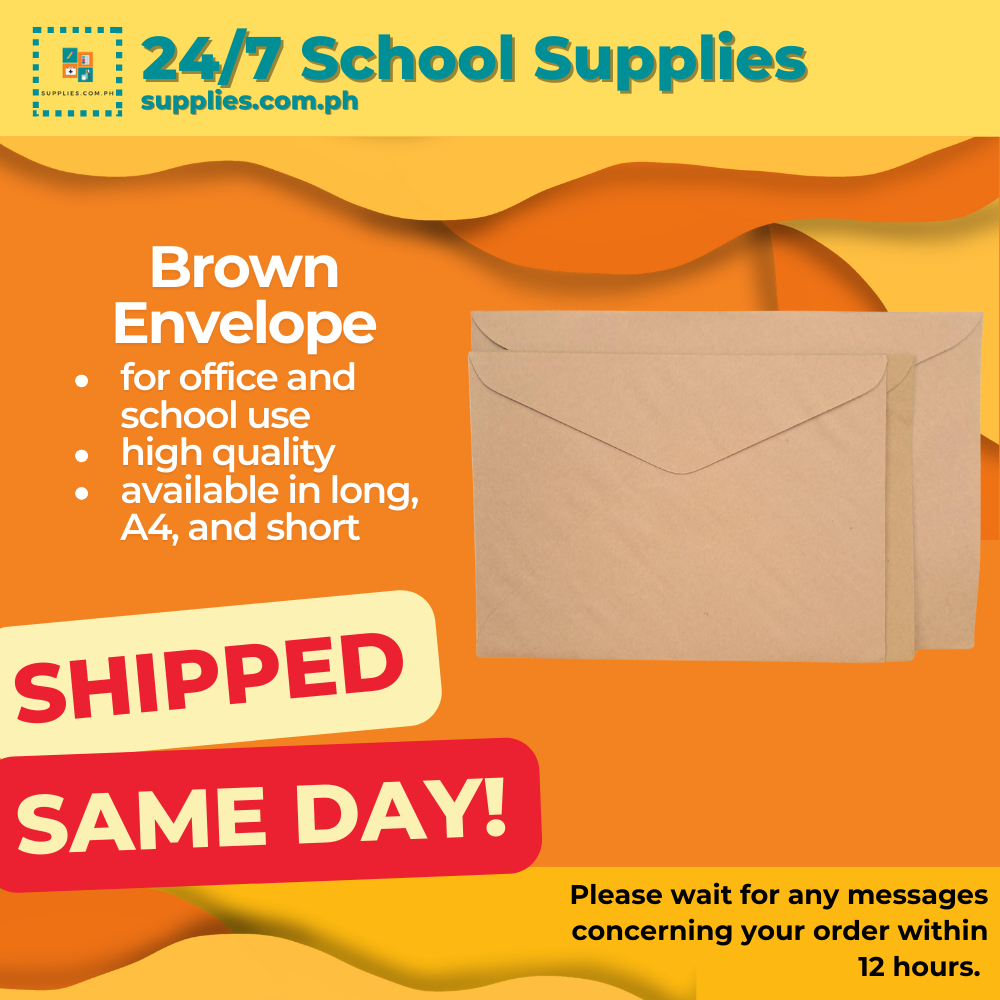 Brown Envelope - High Quality Long A4 Short Document | Shopee Philippines
