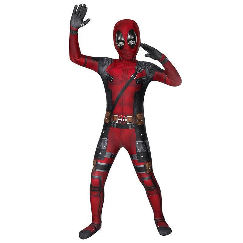 Child Deadpool Bodysuit Carnival Party Halloween Cosplay Boys Superhero ...
