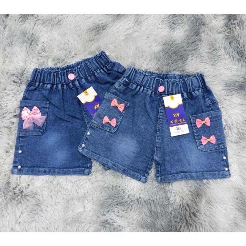 MAONG SHORT W/2 SIDE POCKET FOR GIRL AGED 2-8 YRS.OLD | Shopee Philippines