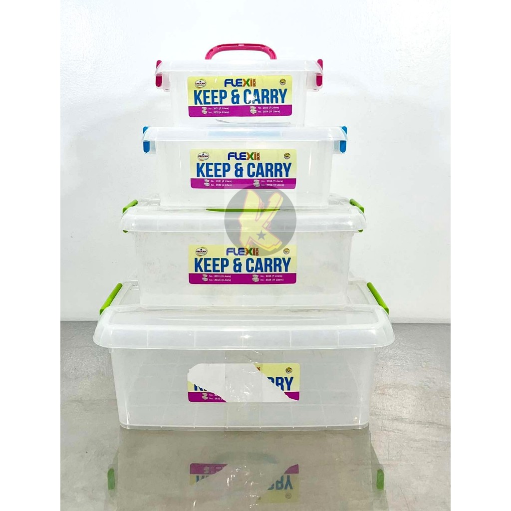 OROCAN STORAGE BOX Flexibox Keep and Carry with Cover (4 Sizes) (Choose ...