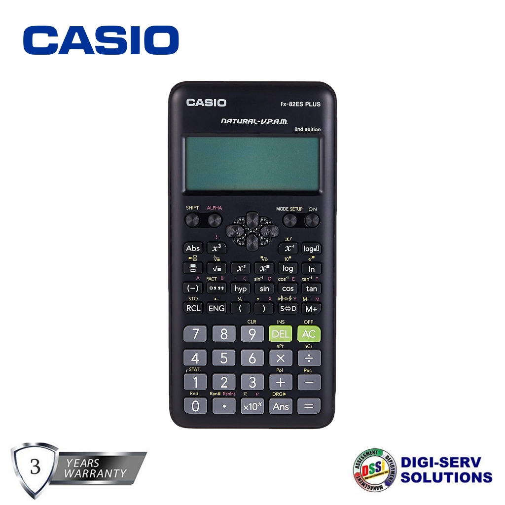 Casio FX-82ES PLUS 2nd Edition Standard Scientific Calculator ~Choose ...