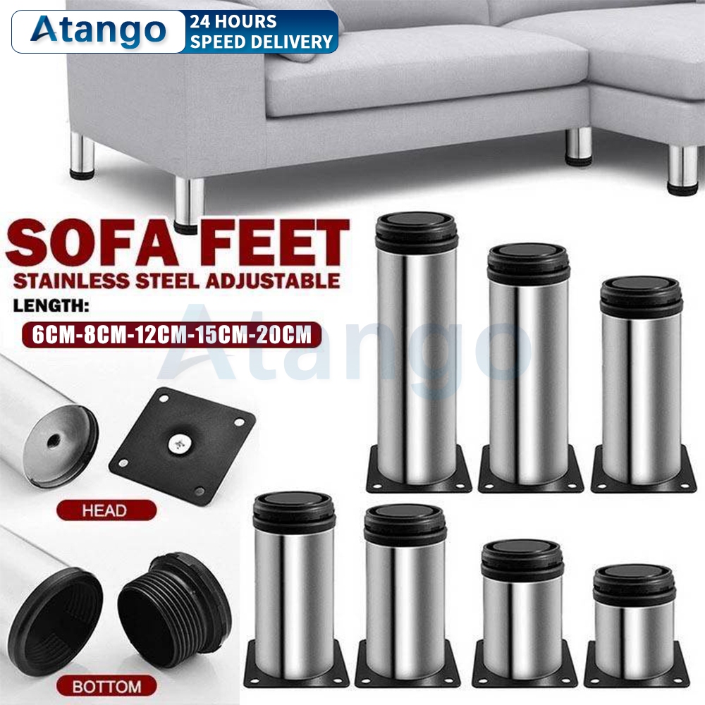 Furniture Adjustable Metal Cabinet Legs Stainless Steel Table Sofa Bed ...