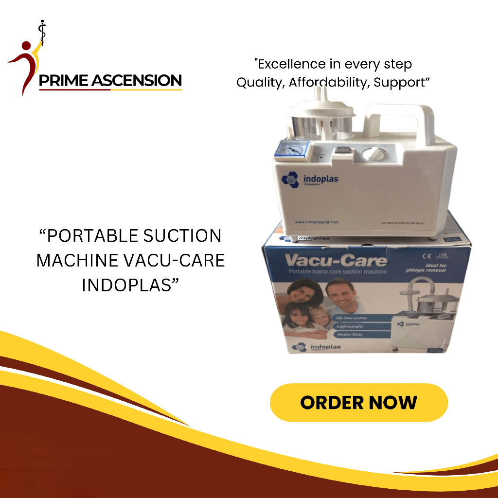 PORTABLE SUCTION MACHINE VACU-CARE INDOPLAS | Shopee Philippines