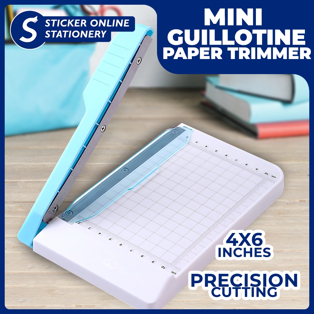 Mini 4"x6" Guillotine Paper Trimmer Photo Paper Cutter for Office ...