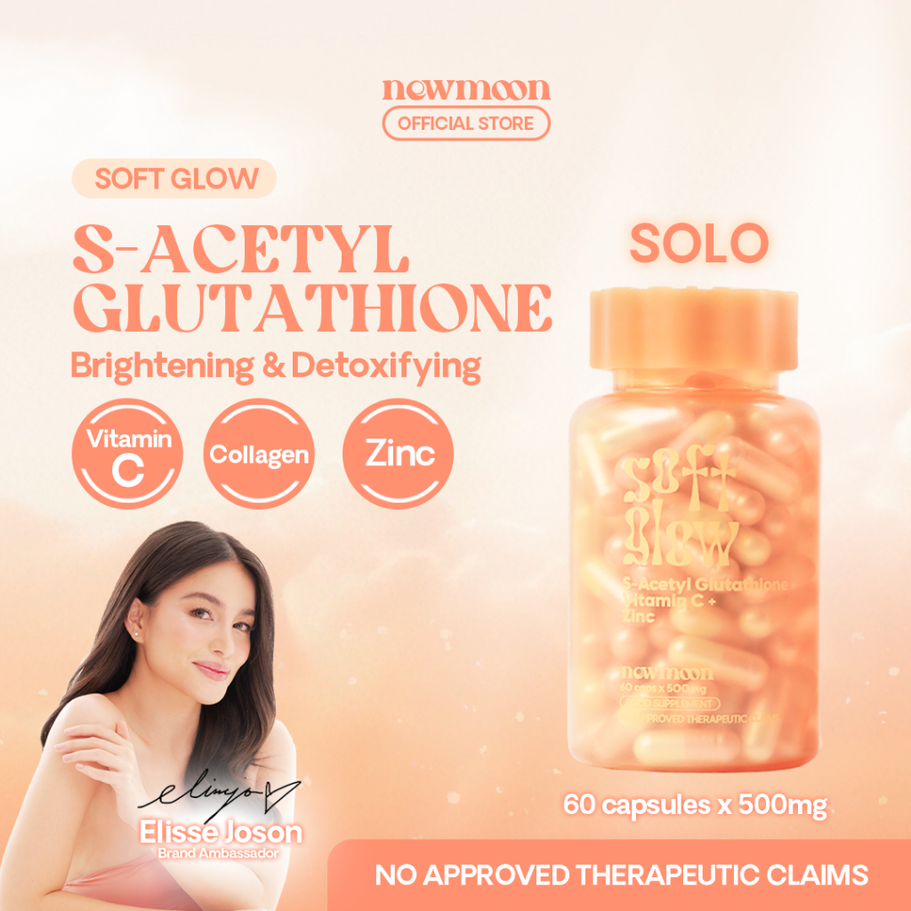 [1] NEW MOON 500mg S-Acetyl Glutathione, Collagen & Vitamin | Glowing ...