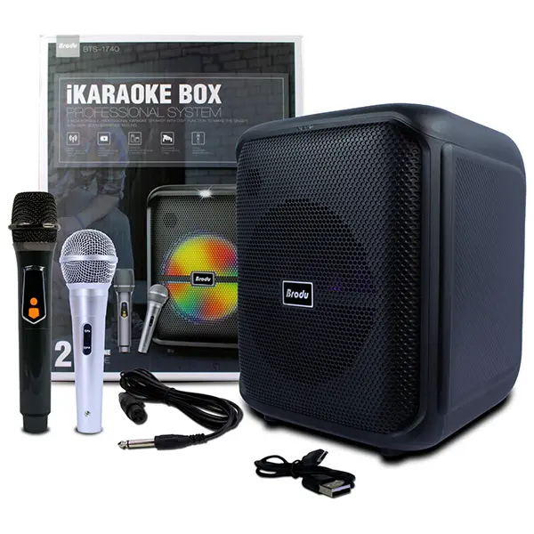 BrodU BTS-1740 IKARAOKE BOX Professional System Bluetooh Speaker With ...