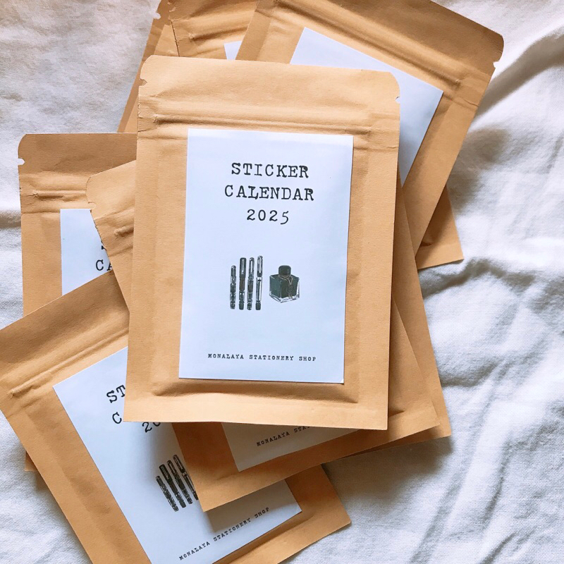 Sticker Calendar Monthly 2025 for Journals Planners by Monalaya ...