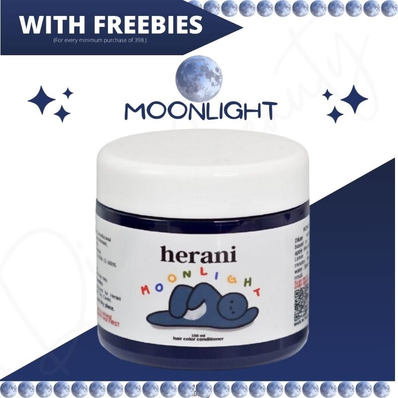 ️HERANI Moonlight Authentic (150ml) Semi Permanent Hair Colors Washable ...
