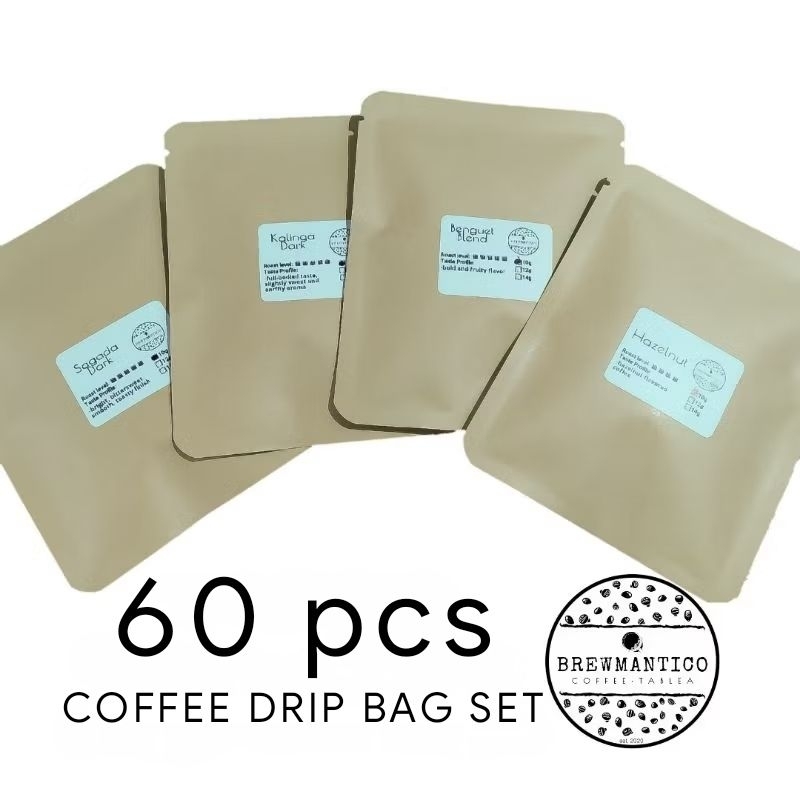 60 Pcs Set 10g & 12g Wholesale Coffee Drip Bags for Rebranding | Shopee ...