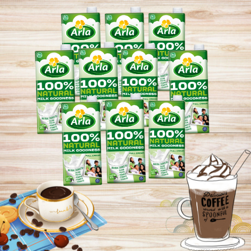 Arla All Natural Milk Goodness Full Cream 3.5% x10L - Creamy, Healthy ...
