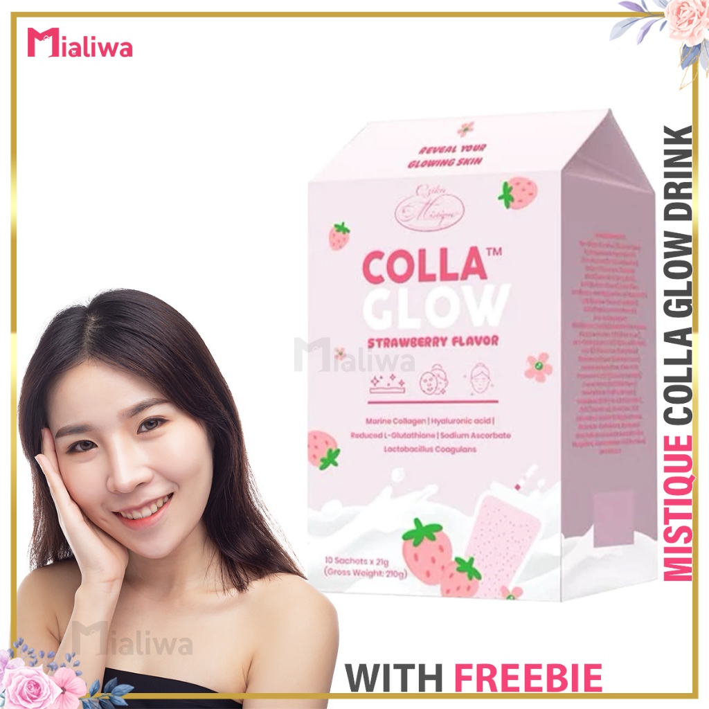 Mistique Colla Glow Collagen Drink Powdered Juice Mix Glutathione ...