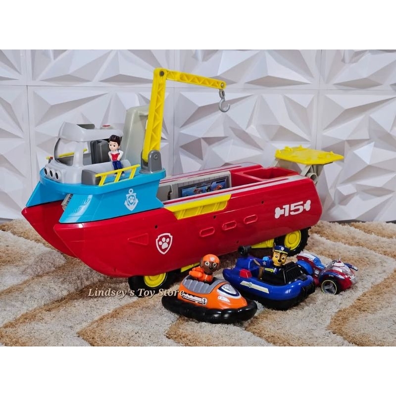 Paw Patrol Sea Patroller Transforming Vehicle Ship | Shopee Philippines