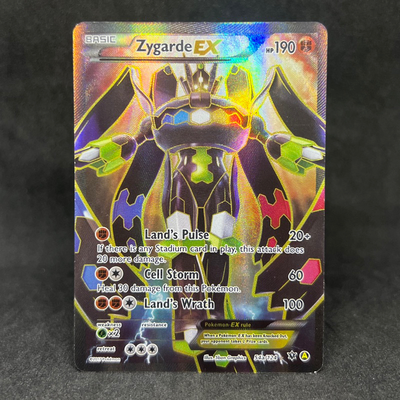 Pokemon TCG Zygarde EX Full Art Promo 54a/124 2017 XY Promos Trading ...