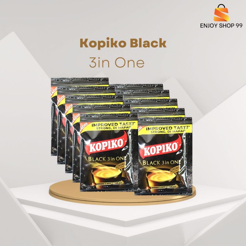 Kopiko Black 3inone Twinpack As a Beverage Hot Black CoffeeDissolve one ...