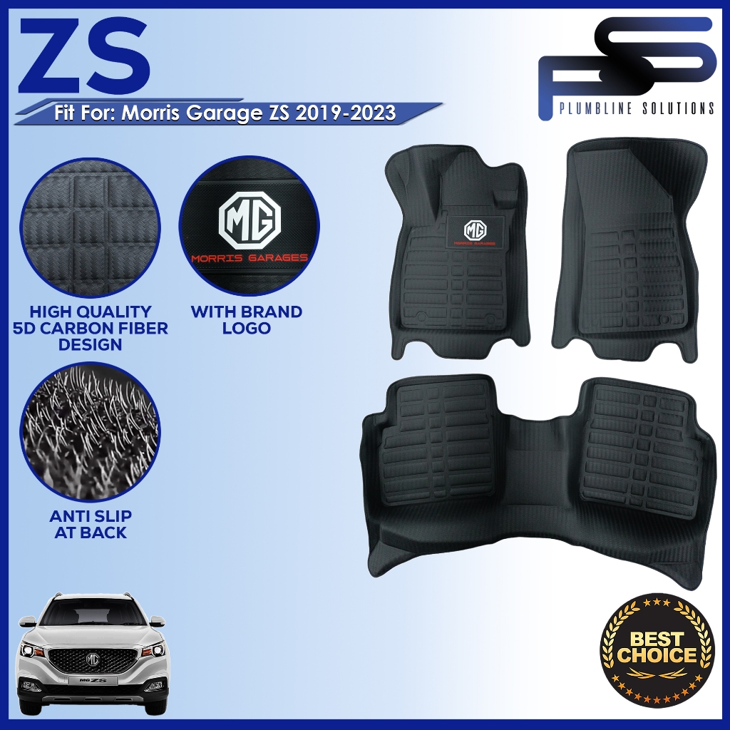 5D / Carbon Fiber MG ZS 2019 - Onwards Deep Dish Matting / Deepdish Mat ...