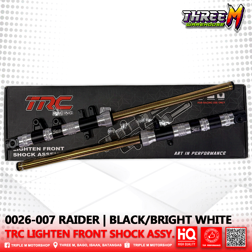 TRC LIGHTEN FRONT SHOCK ASSY FOR WAVE 125/ SNIPER/ AEROX/RAIDER - BLACK ...