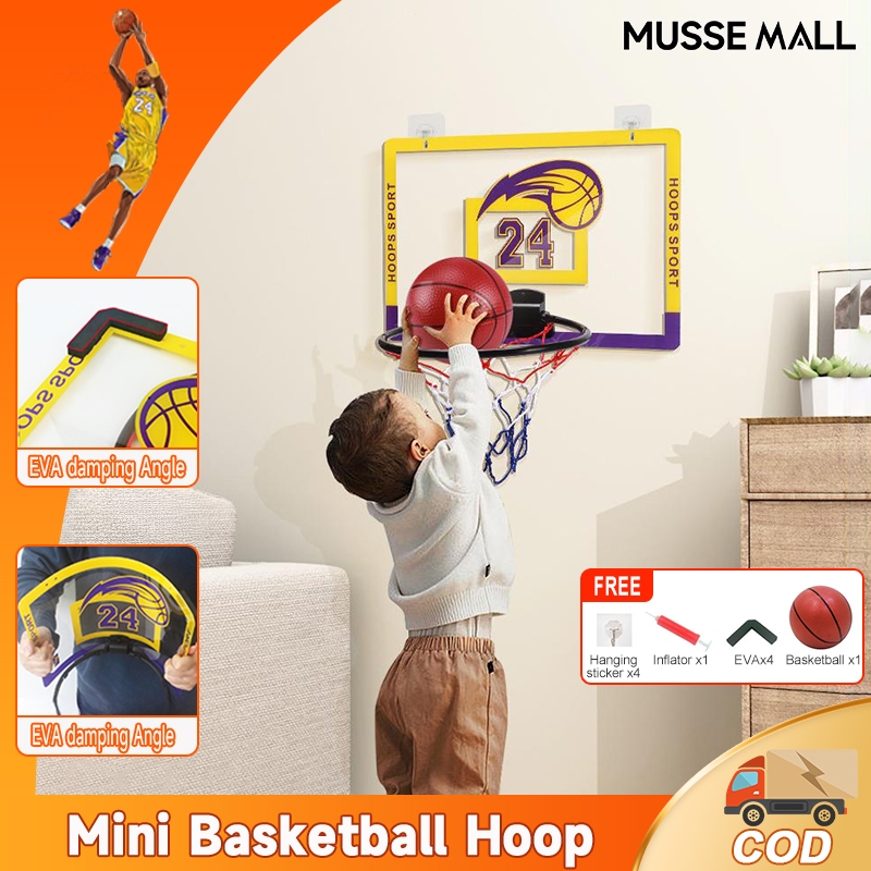 Musse Mini Basketball Hoop For Kids Indoor Basketball Hoop Mini Hoop ...