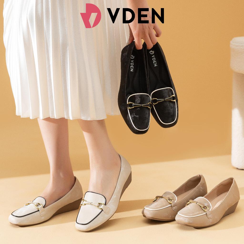 VDEN Ladies Chunky Loafers Slip On Embellished Pumps Comfy Shoes 1 ...