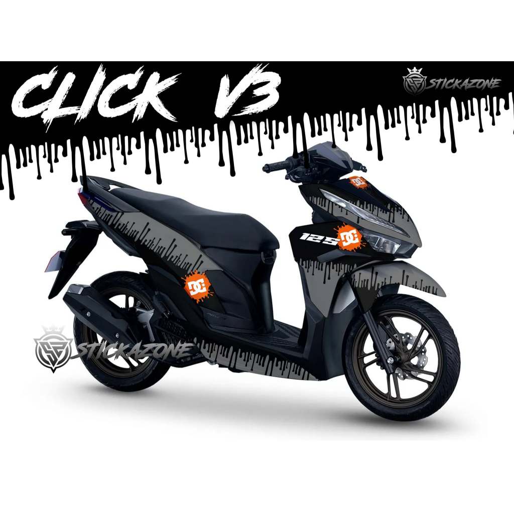 HONDA CLICK V3 CUSTOM STICKER DECALS PRINTED LAMINATED | Shopee Philippines