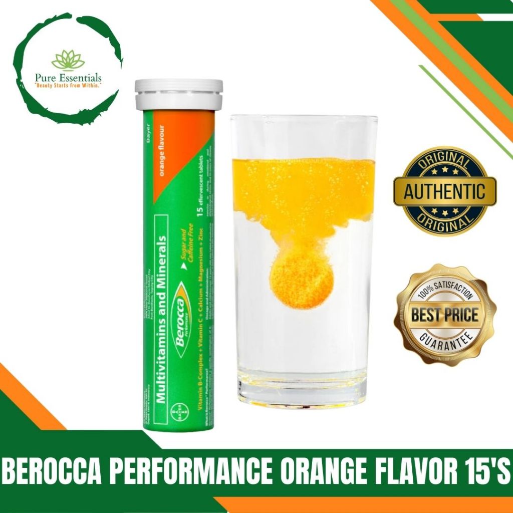 BEROCCA Performance Multivitamins + Minerals Effervescent Tablets ...