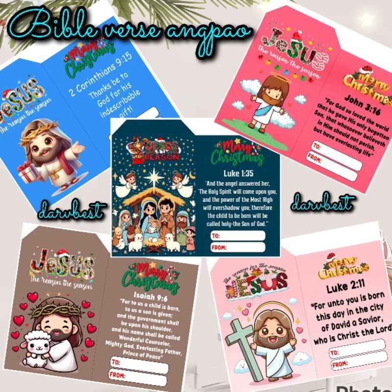 Bible verse angpao money envelope ampao short | Shopee Philippines