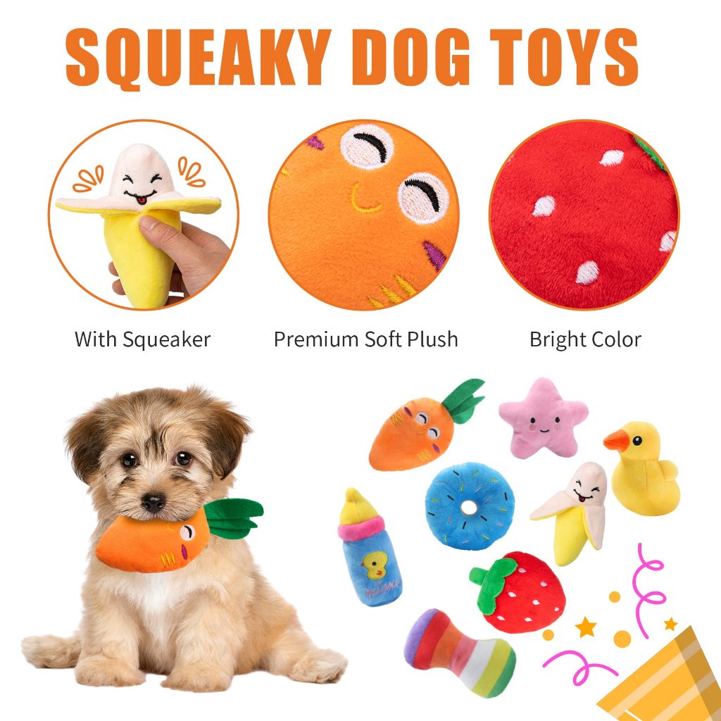 Pet Dog Toy Squeaky Drumstick Bone Puppy Dog Funny Soft Plush Dog Toys ...