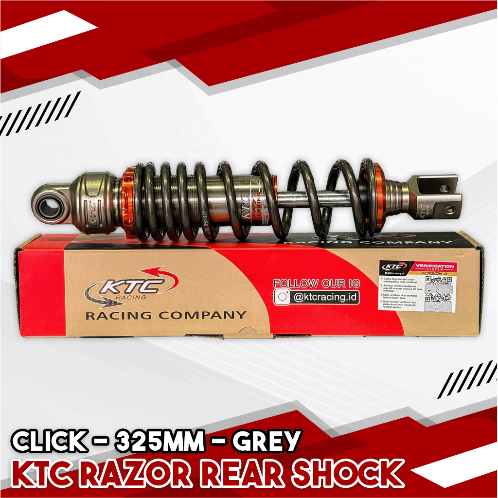 KTC RAZOR REARSHOCK FOR CLICK 325MM / MIO 300MM | Shopee Philippines