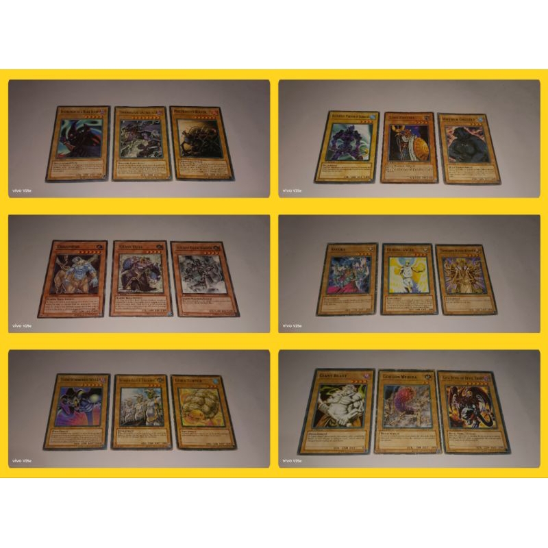 Yugioh ( YGO ) vintage Classic class A old cards / silver and gold name ...