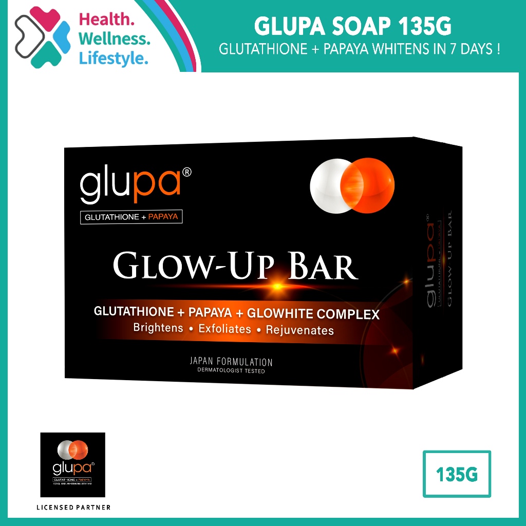 HWL Glupa Skin Whitening Soap 135g Glutathione + Papaya | Shopee ...