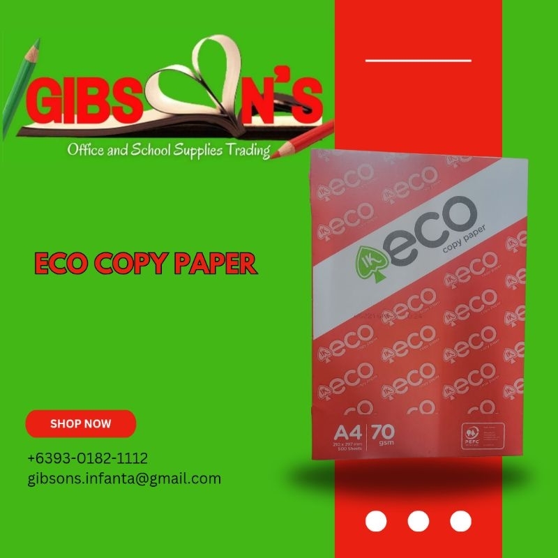 ECO 70gsm Copy Paper A4 (red) | Shopee Philippines