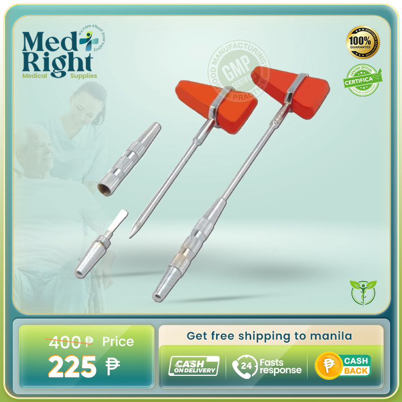 Reflex Neuro Hammer with Brush and Pin – Neurological Diagnostic Tool ...