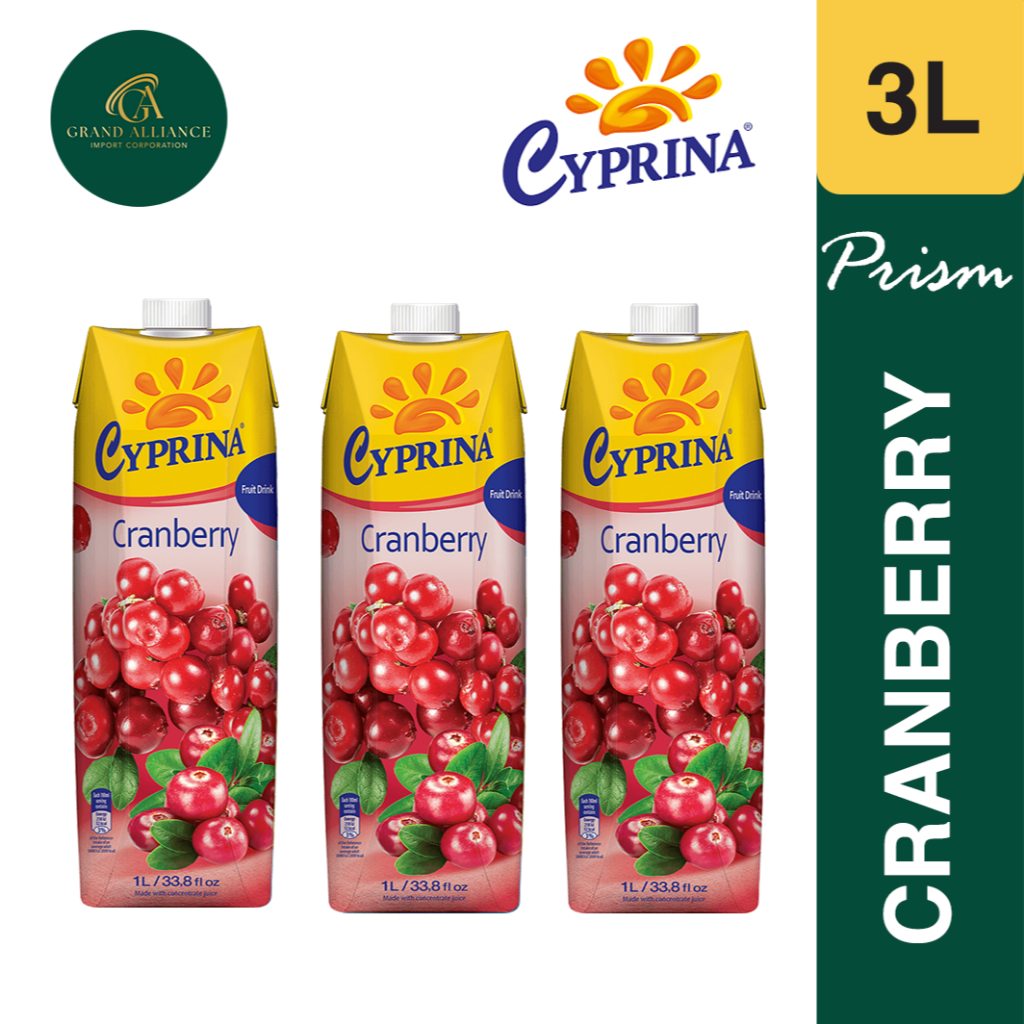 Cyprina Cranberry Fruit Drink Prism 3 Liters | Shopee Philippines