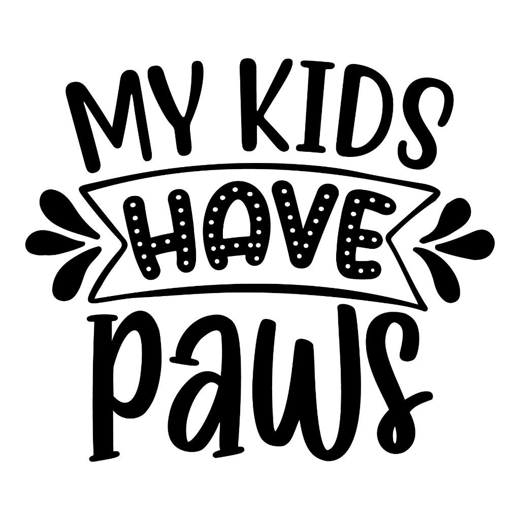 Decal sticker for Dog Lover (My Kids have Paws) | Shopee Philippines