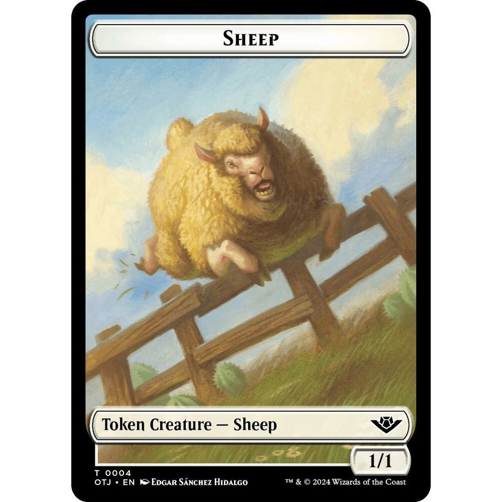 Sheep // Plot Double-Sided Token - Outlaws of Thunder Junction (OTJ ...