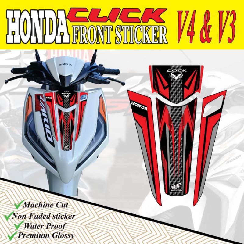 Honda Click New Front Sticker Terno V4 V3 Tribal Design Honda click ...