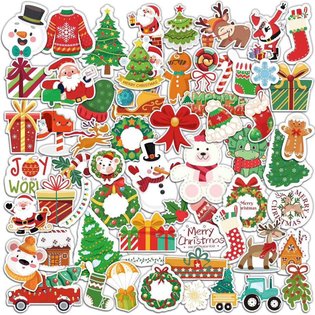 50pcs Christmas Sticker Pack | Shopee Philippines