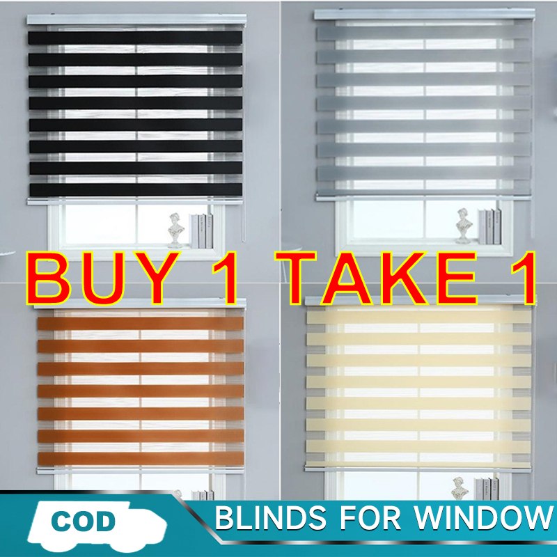 IMUTO BUY 1 TAKE 1 Korean Blinds Curtain For Window Venetian Blinds Duo ...