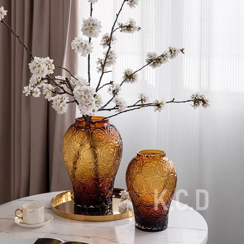 Big Glass Vase Clear Particular Designed Art Decorative Flower Vases ...