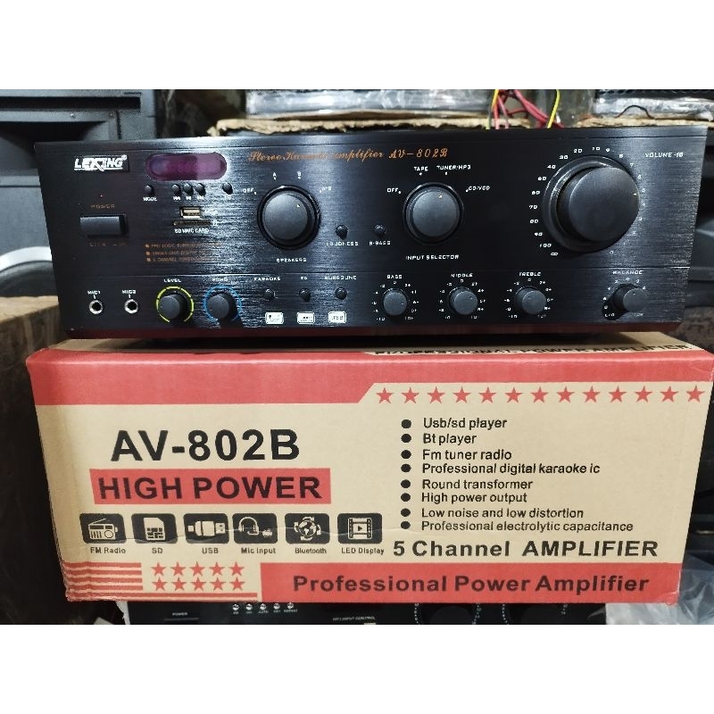 Lexing AV-802B 500W Professional Karaoke Amplifier | Shopee Philippines