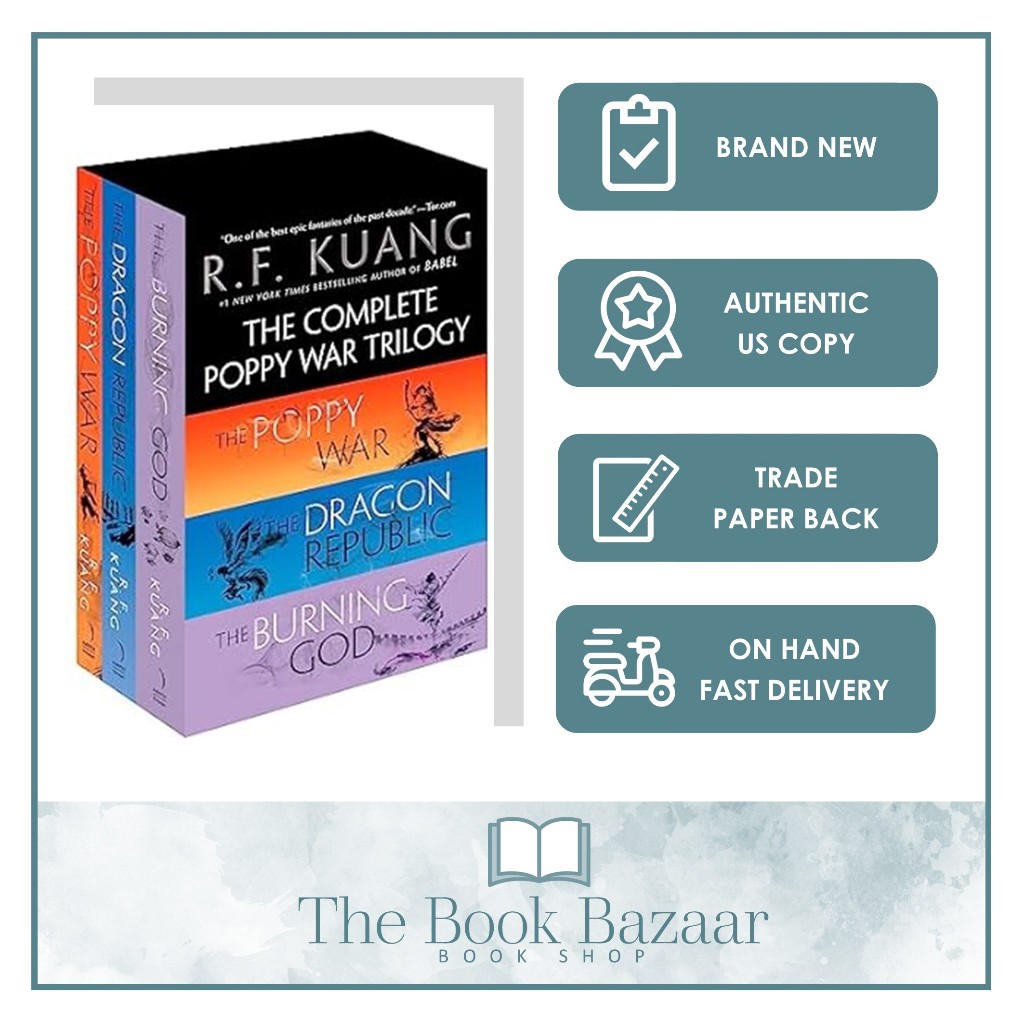 The Poppy War Poppy War Trilogy Collection Set by R.F. Kuang (US ...
