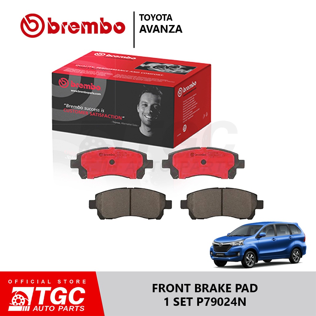 Brembo Front Brake Pad Toyota Avanza 2006 - 2022 P79024N 1 SET | Shopee ...