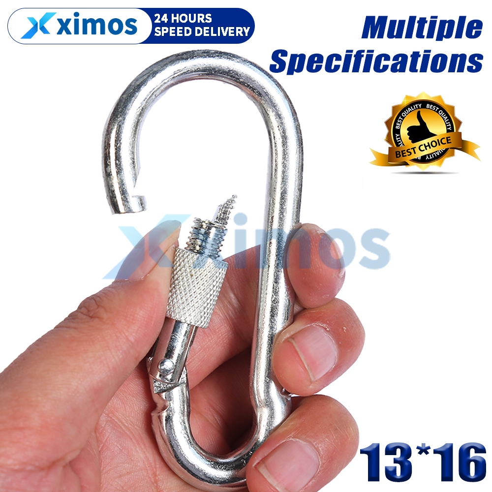 Heavy Duty Metal Lock Carabiner Heavy Duty Hook Snap Clip D-Ring For ...